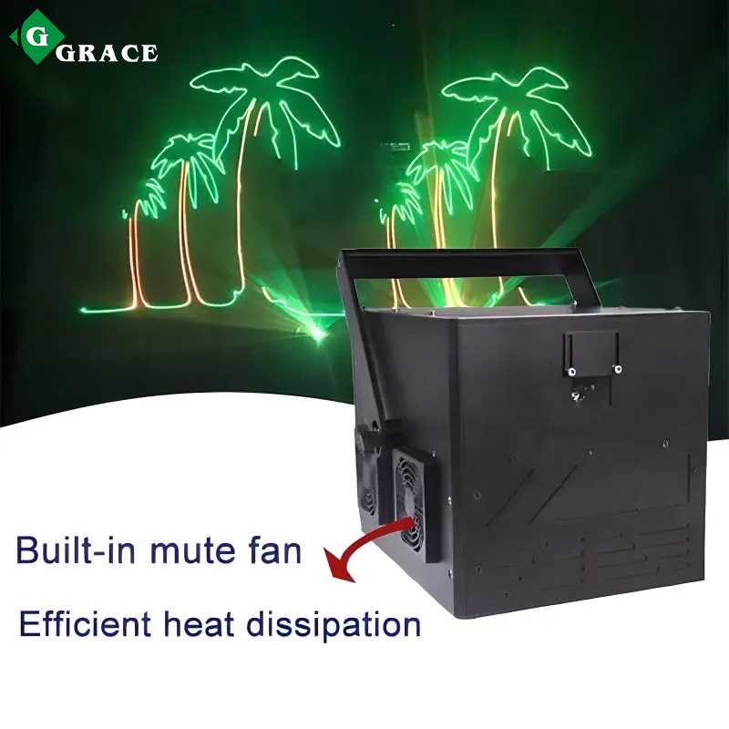 Grace 10W RGB Animation Laser Show Lights Night Club DJ Pro Lighting