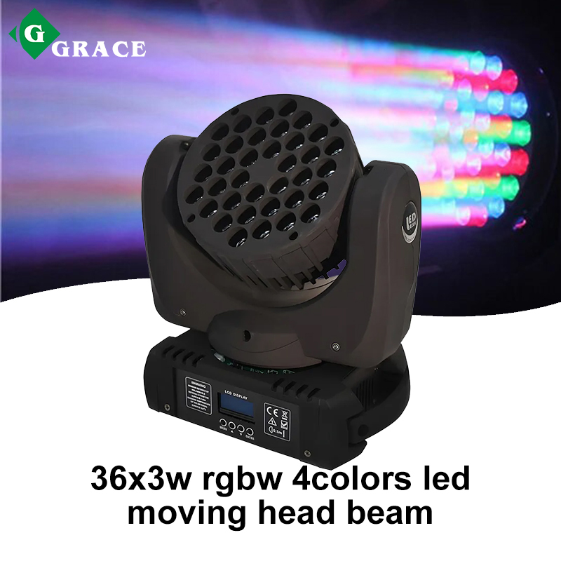 36x3w rgbw 4colors led moving head beam