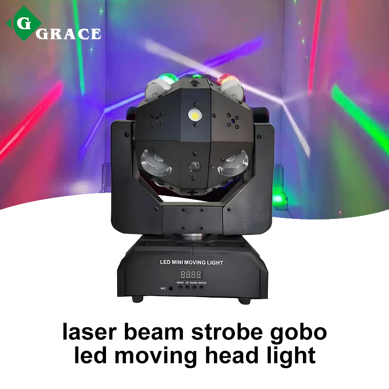 laser beam strobe gobo led moving head light