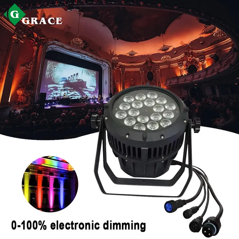 18 led mini flat par light RGBW 4in1 Wedding Lighting