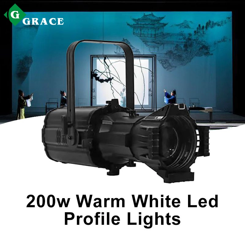 200w warm white led profile lights prefocus church stage lighting