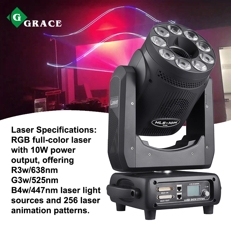 10w LED Moving Head Laser Light