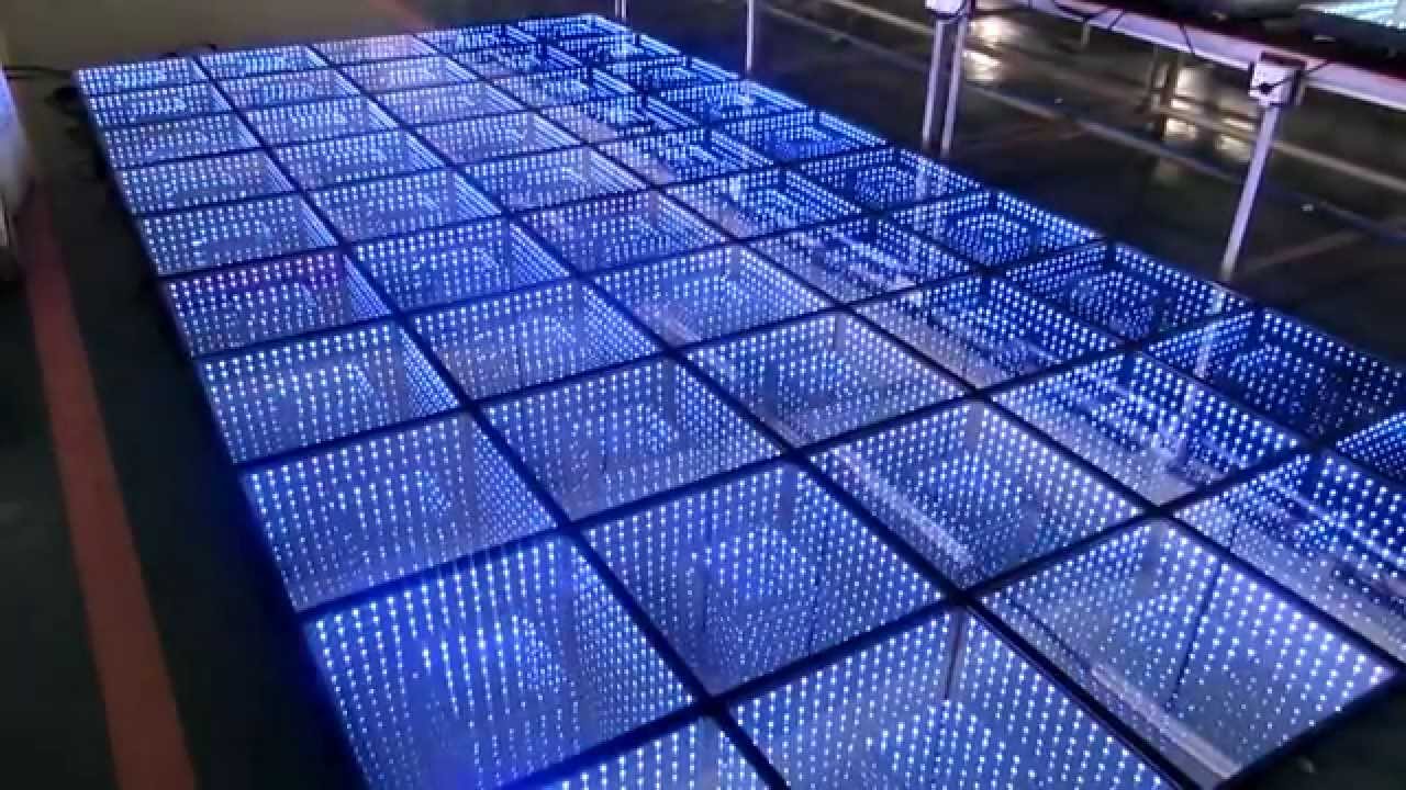 Wireless 3D Mirror Magnetic LED Dance Floor Wedding Portable LED Dancefloor