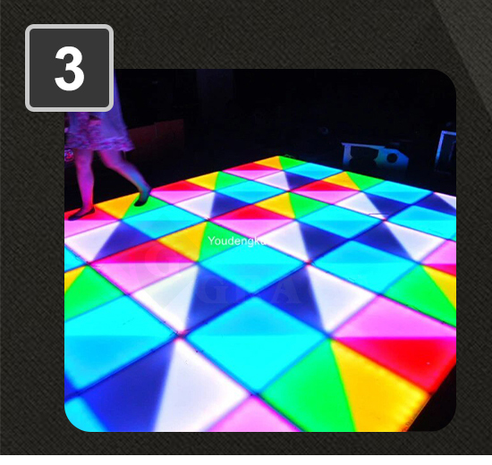 Monoblock Walkway Acrylic 1Mx1M 1 Square Meter LED Dance Floor Light