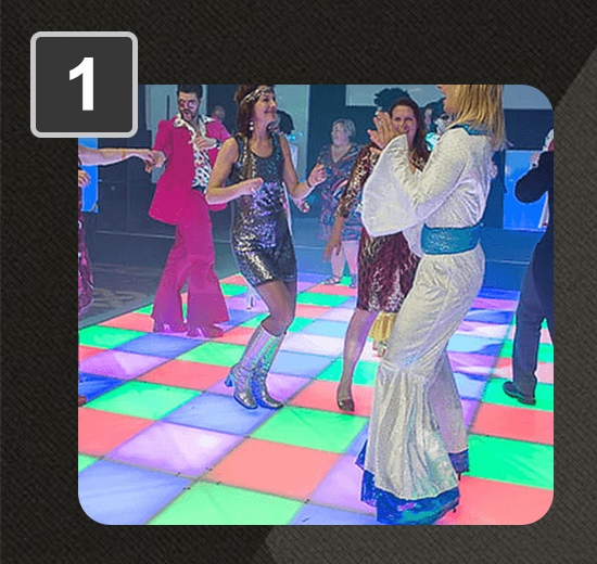 Monoblock Colorful Rainbow LED Dance Floor
