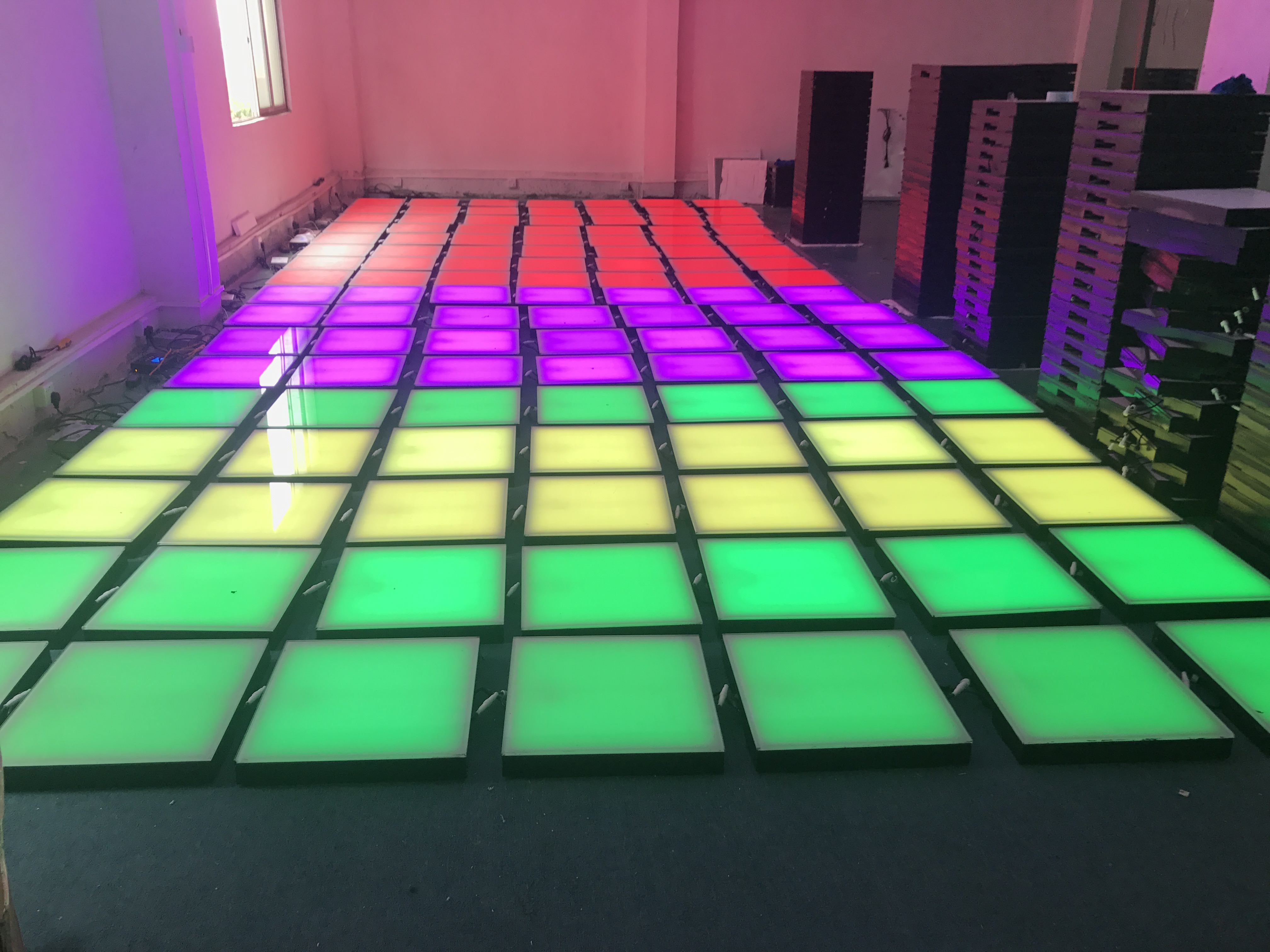 Monoblock Colorful Rainbow LED Dance Floor