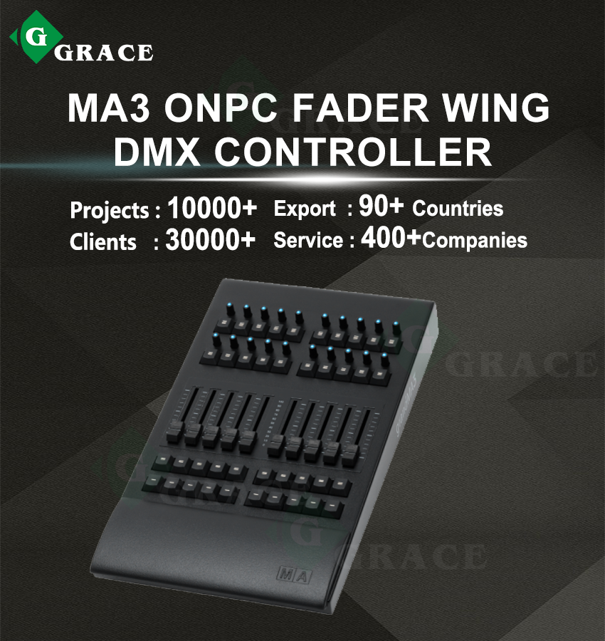 Igracelite MA3 onPC fader wing DMX controller
