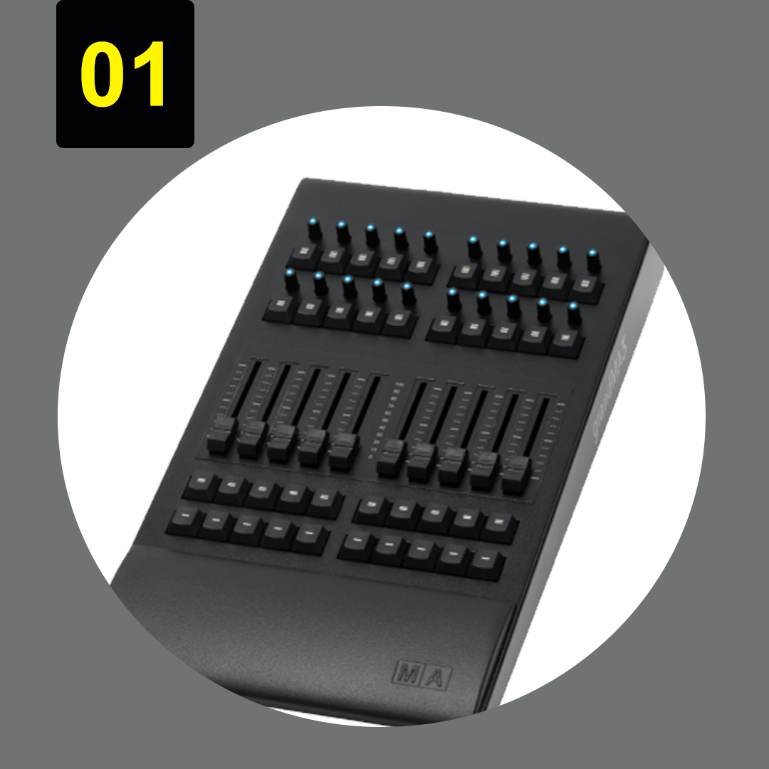 Igracelite MA3 onPC fader wing DMX controller