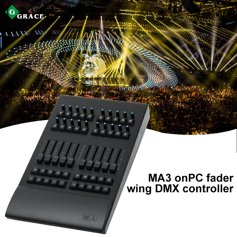 Igracelite MA3 onPC fader wing DMX controller