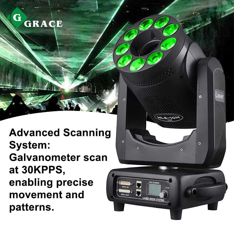 10w LED Moving Head Laser Light