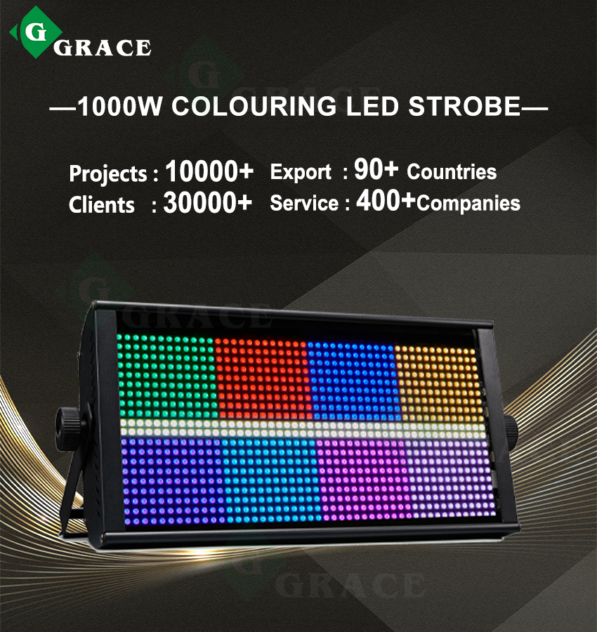 Igracelite 1000W RGBW Colouring LED Strobe Light