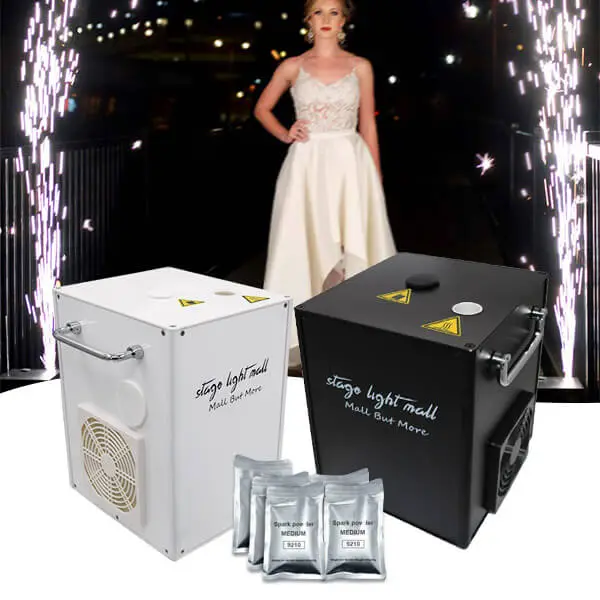 2PCs 650W cold sparklers machine with 5bags indoor or outdoor sparkular ...