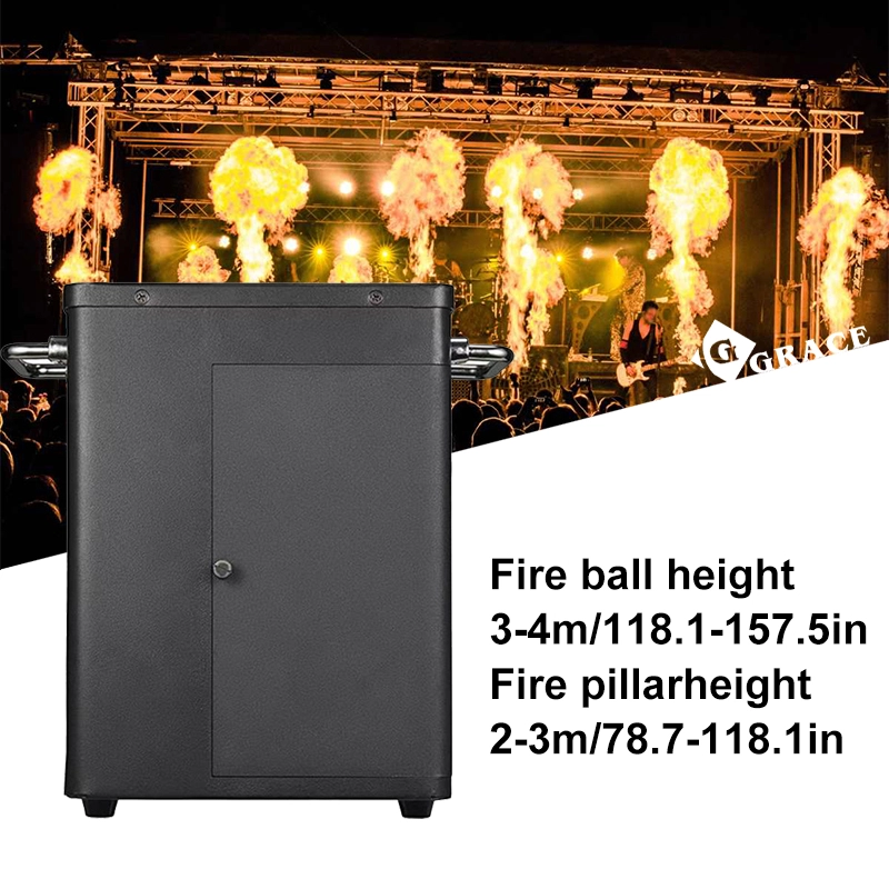 100W DMX Square Real Fire Flame Machine