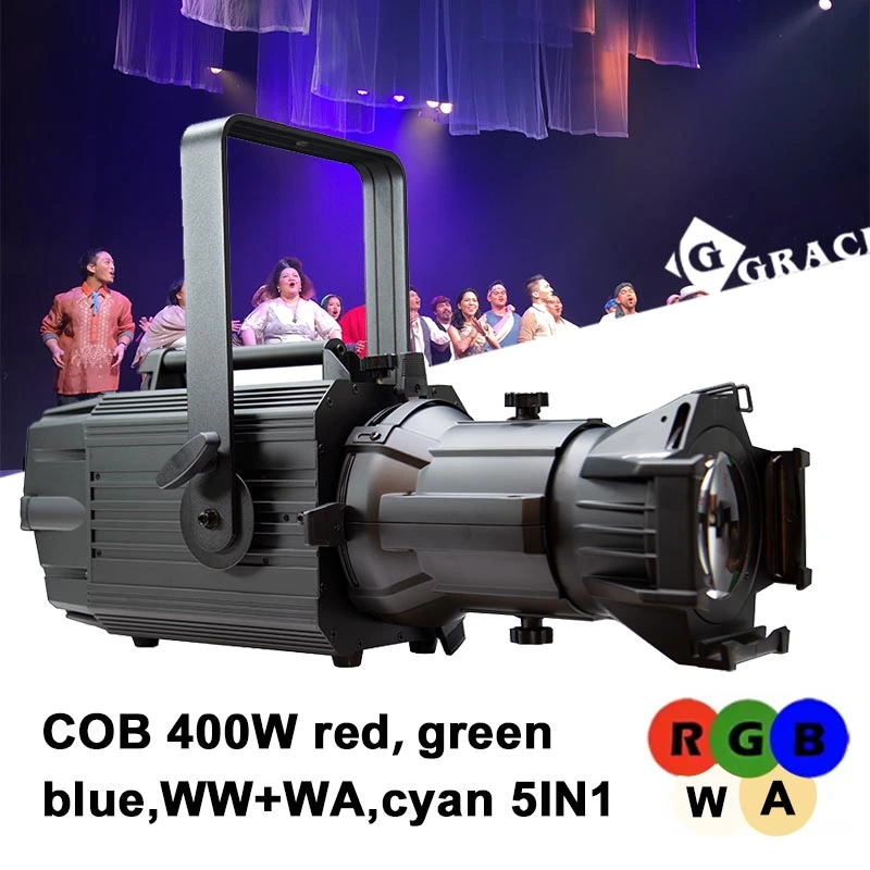 400W 5in1 RGBW LED Prefocus Profile Spotlight