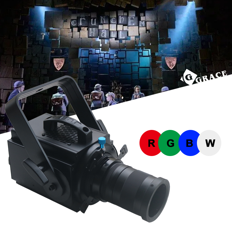 100W LED 4in1 RGBW PWM Zoom Profile Spot Light