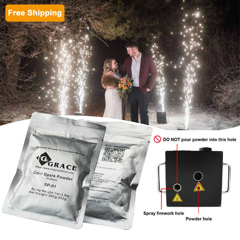 Free Shipping 200g Cold Spark Machine Powder 10 Bags