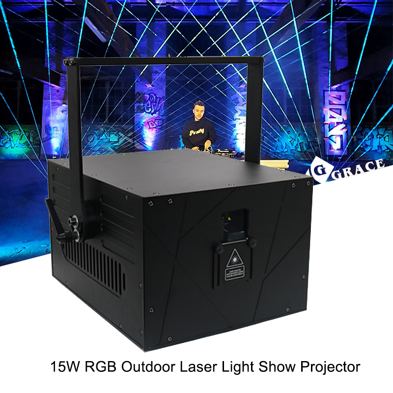Igracelite 15W RGB Outdoor Laser Light Show Projector