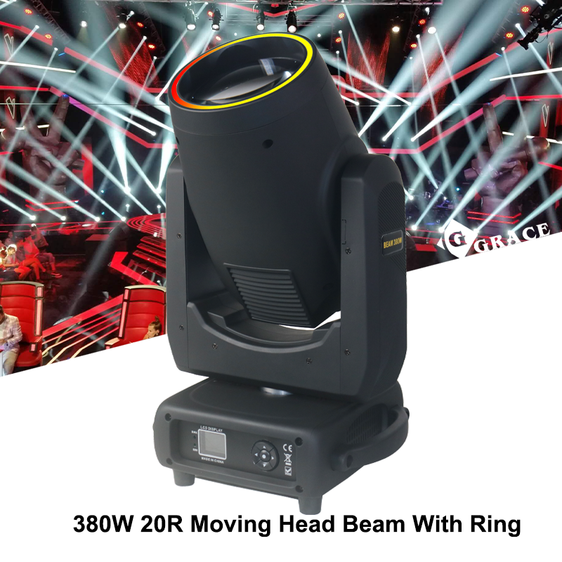 Igracelite 380W 20R Moving Head Beam With Ring For Night Club Party