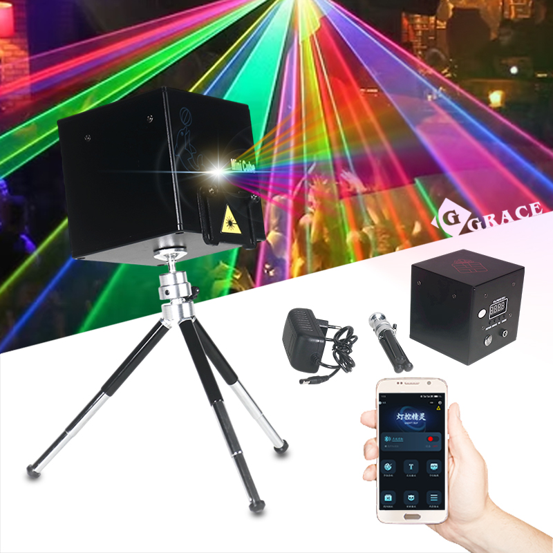 Igracelite mobile control RGB mini full color animation laser light