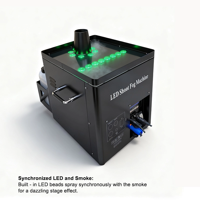 Igracelite Rainproof Smoke Fog Jet Machine 3000W RGB LED Vertical Air ...
