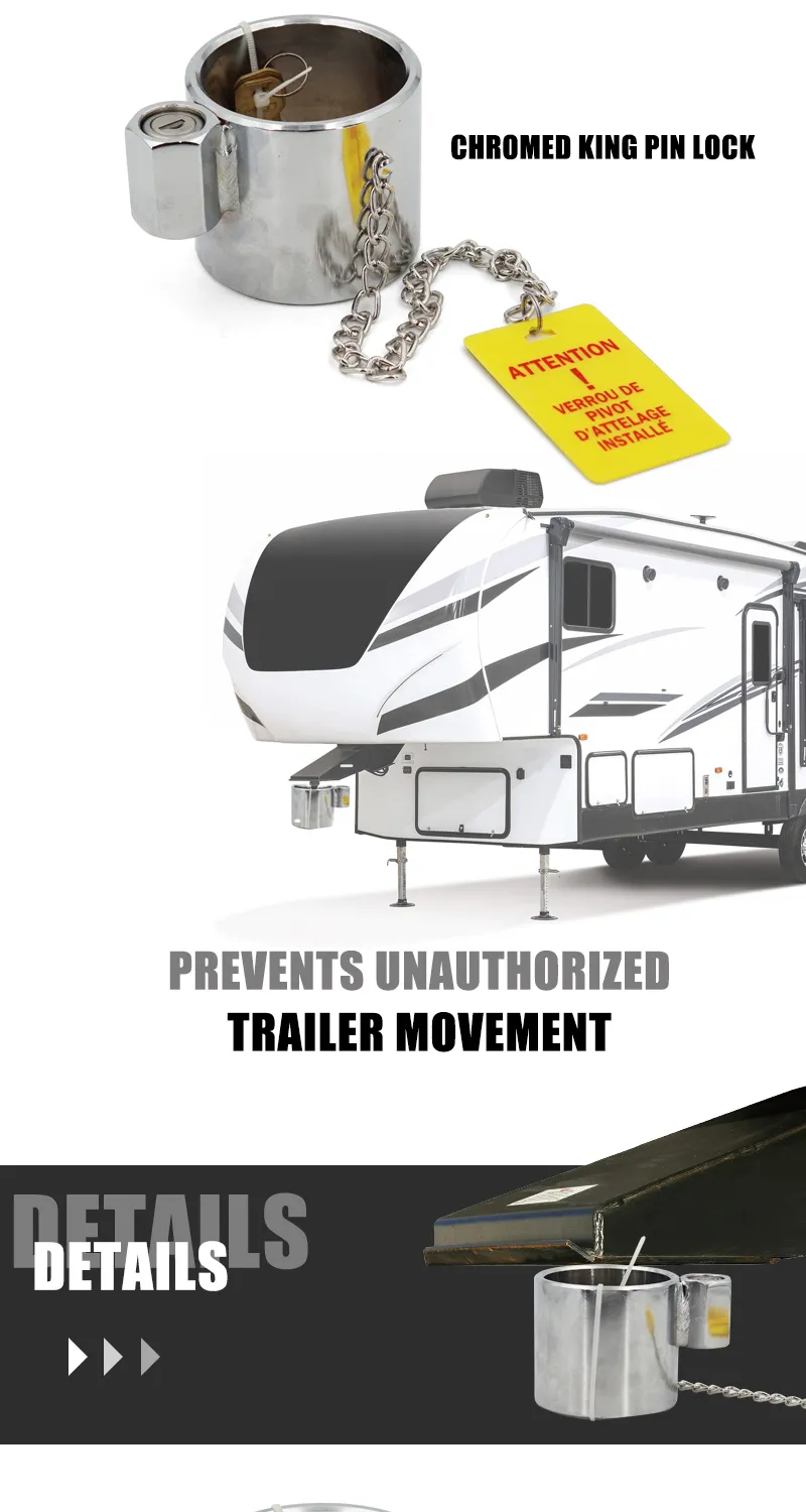 Heavy Duty Chromed King Pin Lock with 2 Keys,Heavy Duty Items