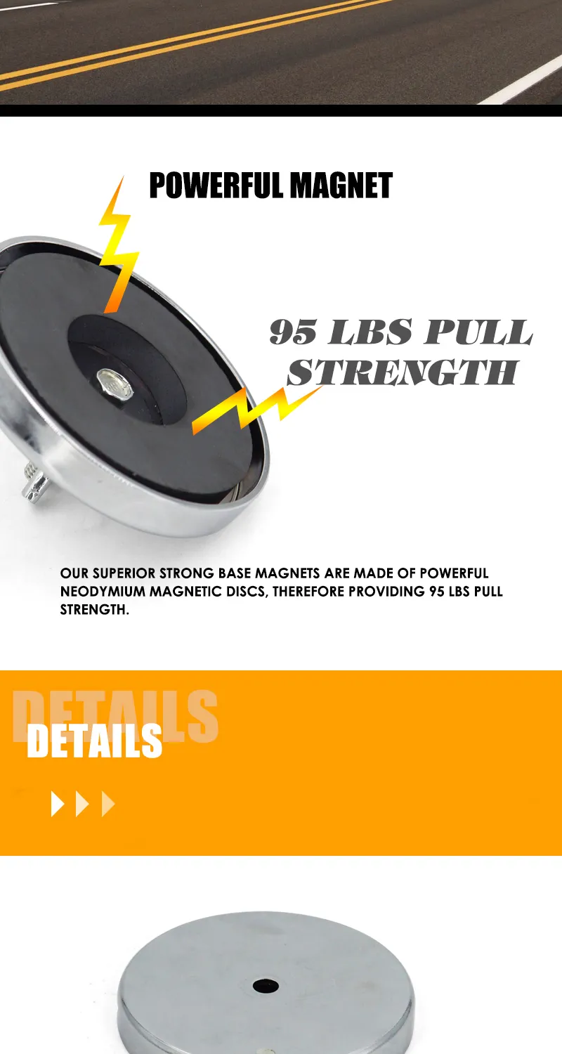 3.2" Safety flag Magnet mount Magnet Holder,Auto Safety Products