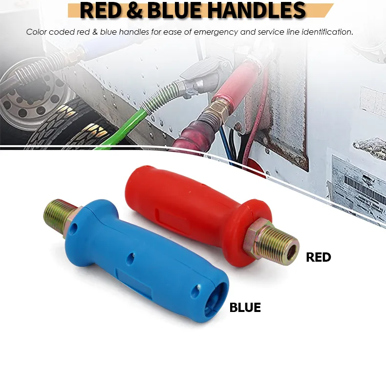 Poly Gladhand Grips Glad Hand Extension Handle Set Red Blue for Truck ...