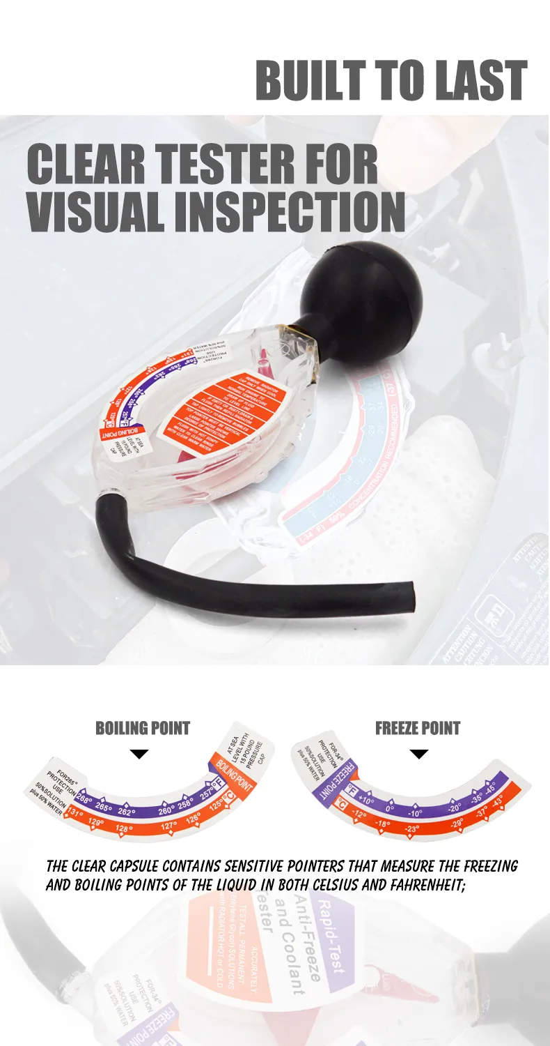 Antifreeze and Coolant Rapid-tester Battery Hydrometer Acid Quality ...