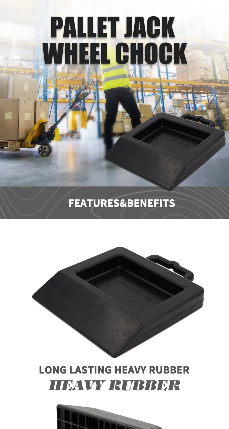 Pallet Jack Wheel Chock Pallet Truck Stop Rubber Heavy Duty Stopper ...