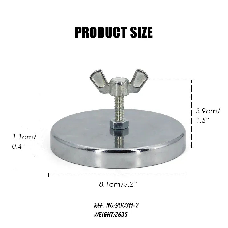 3.2" Safety flag Magnet mount Magnet Holder Chromed,Auto Safety Products