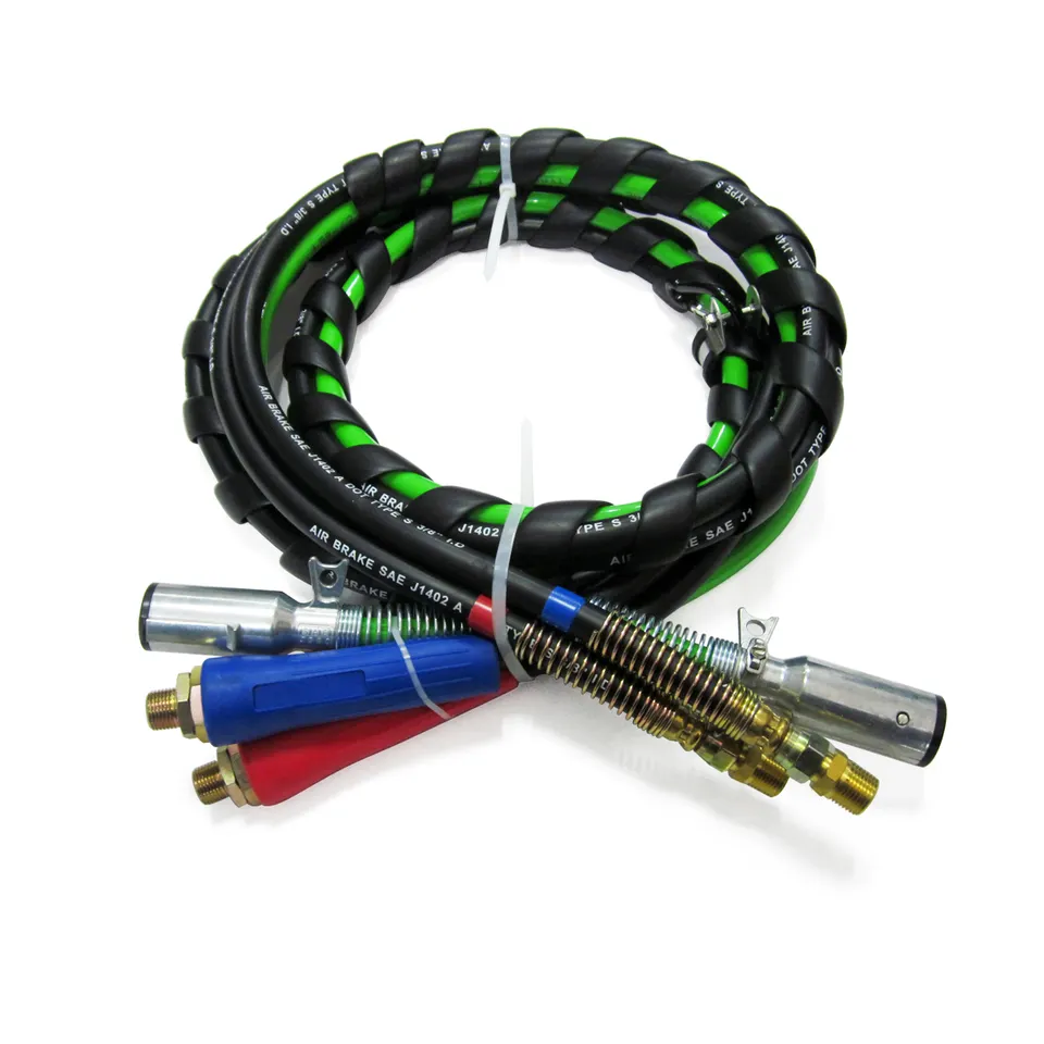 3 in 1 Air Brake Power Lines Hose Wrap 7 Way Electrical Cable Assembly ...