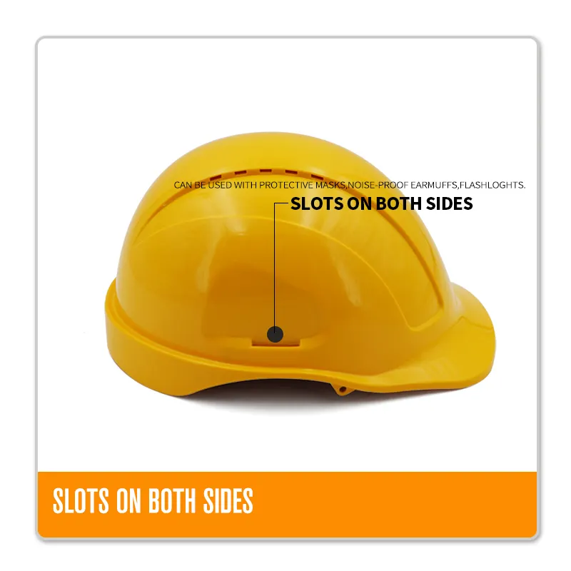 Security Personal Protective Vented Work Safety Helmet Hard Hat with 6 ...