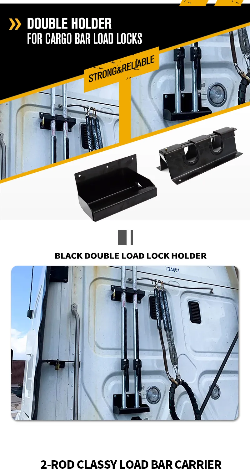 Double Holder for Cargo Bar Load Locks 2-Piece: Restraint + Bottom Foot ...