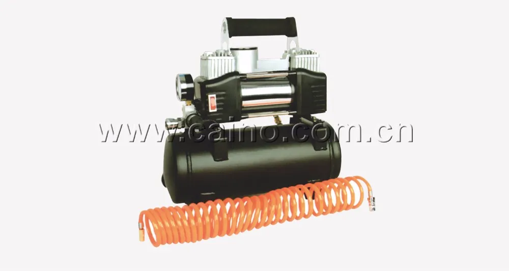 Double cylinder Car air compressor with Tank,Auto Repair Tools
