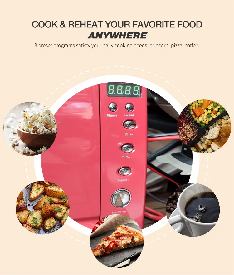 Potable dc car mini auto microwave 24v car oven for universal car ...