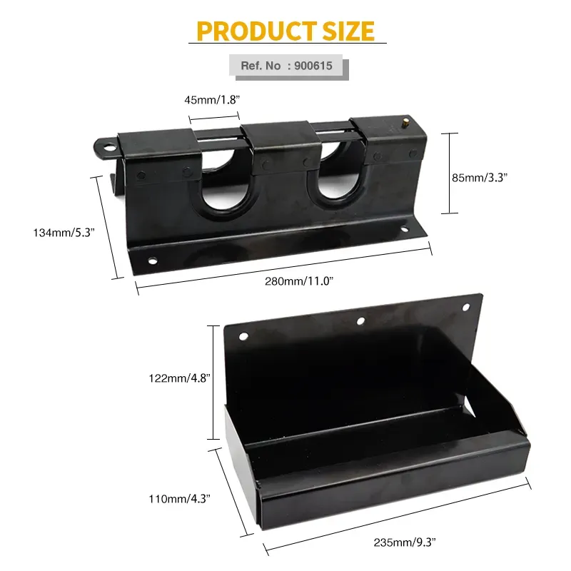 Double Holder for Cargo Bar Load Locks 2-Piece: Restraint + Bottom Foot ...