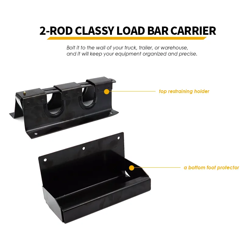 Double Holder for Cargo Bar Load Locks 2-Piece: Restraint + Bottom Foot ...