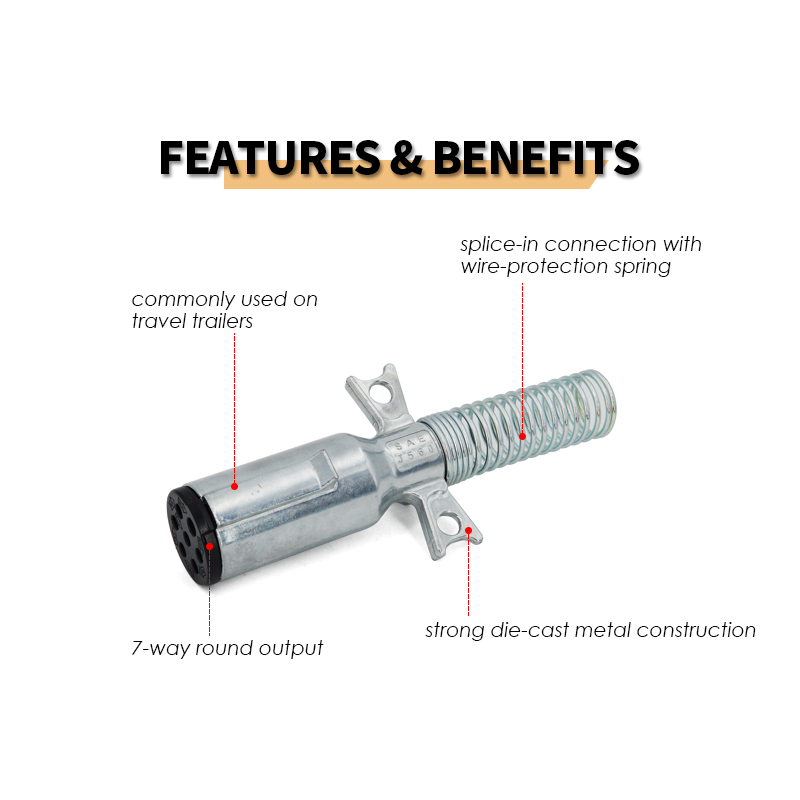 Universal 7-Way Tractor Plug,Heavy Duty Items