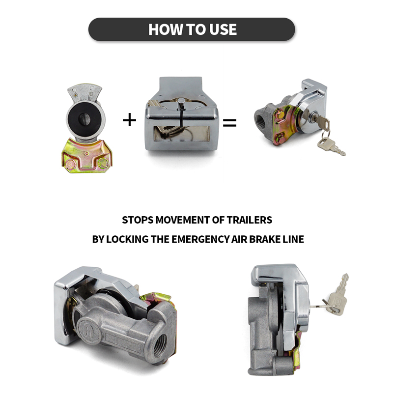 Heavy Duty Chromed Aluminum Alloy Air Brake Gladhand Glad Hand Lock For ...