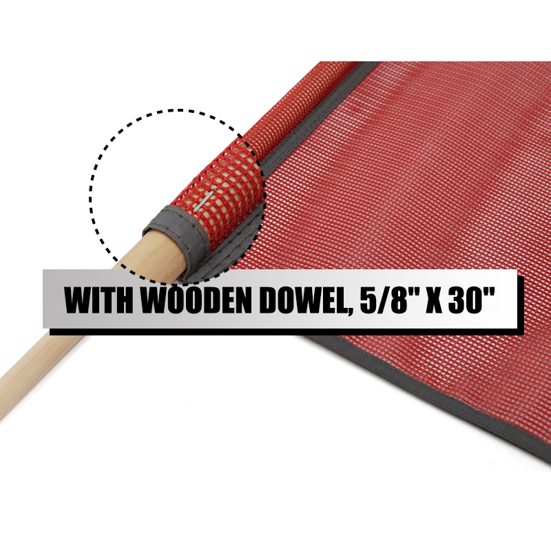 FMCSA 393.87 approved 18 x 18 Inch PVC Mesh Jersey Mesh Safety Flag ...