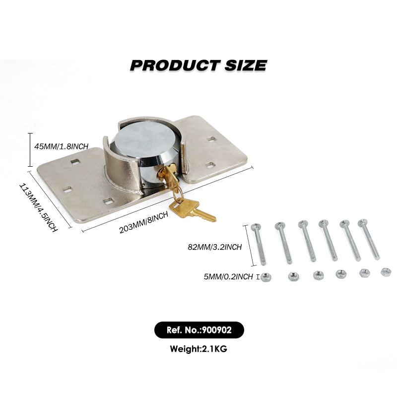 Heavy Duty Chromed A3 Steel Padlock With 2 Keys,Heavy Duty Items