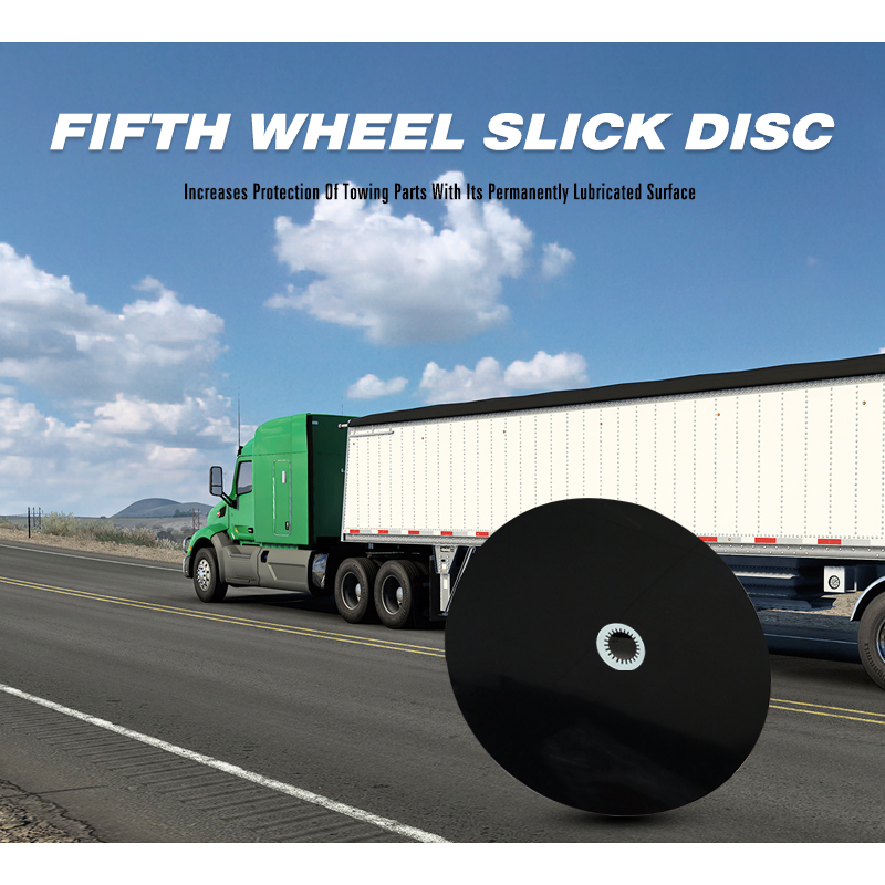 Fifth Wheel Lube Slick Disc With Steel Retention Clip,Heavy Duty Items
