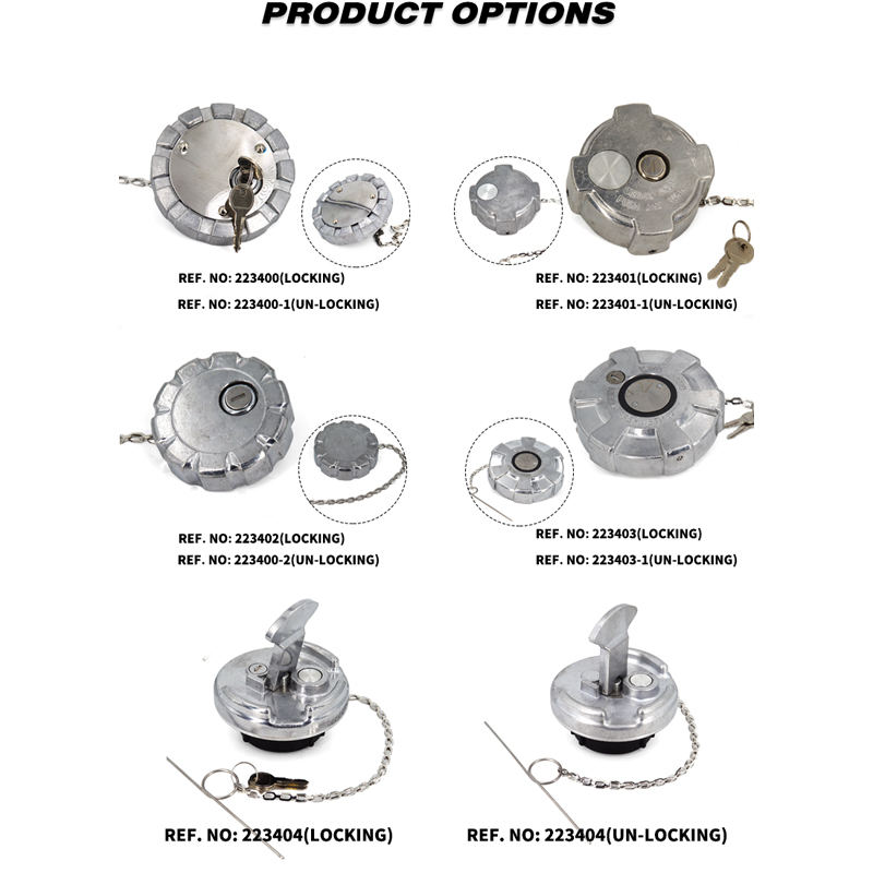 Aluminum Locking Diesel Fuel Cap Fuel Tanks Cover Replacement Parts ...