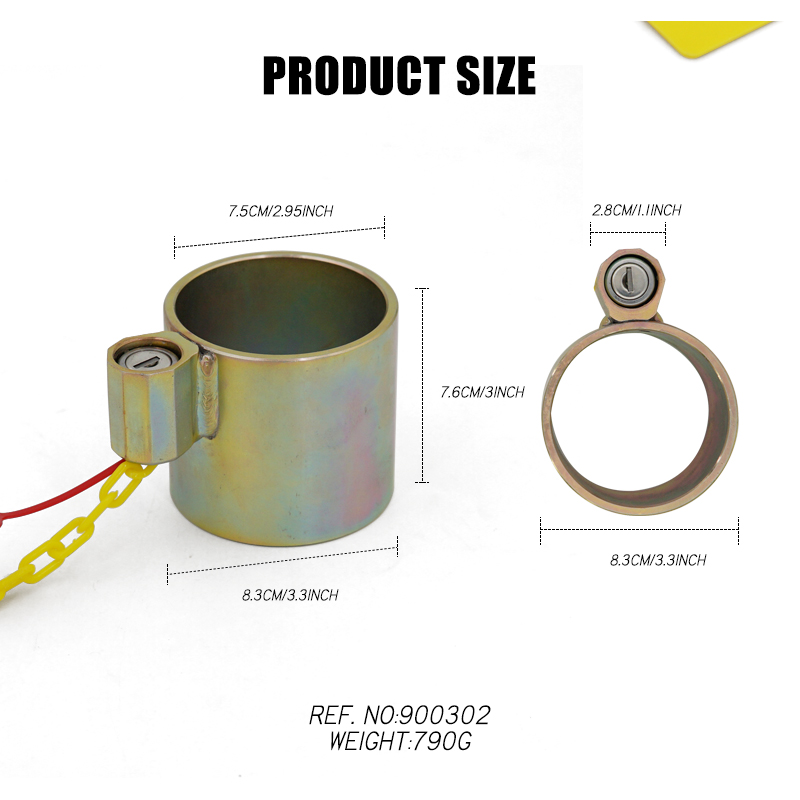 Standard Duty King Pin Lock with 2 Keys,Heavy Duty Items