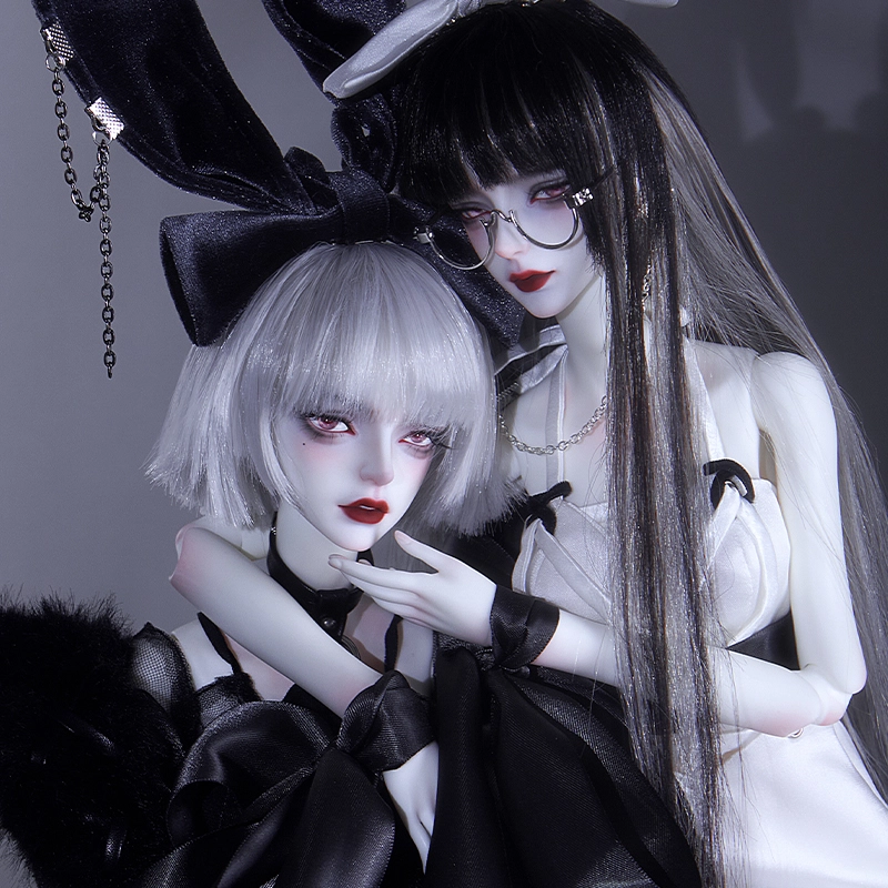 DollZone BLACK & WHITE 1/3 Doll Full Set Presale SD Doll 58cm Spherical ...