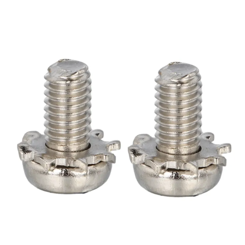 Steel Nickel Pan Head SEMS Screw With External Tooth Washer,SEMS Screw