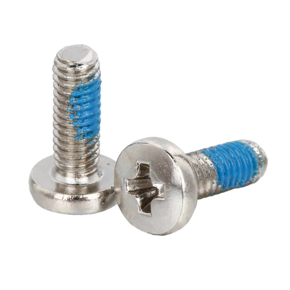 JIS B1111 Pan Head Machine Screw With Lock Patch,Nylon Patch Screw