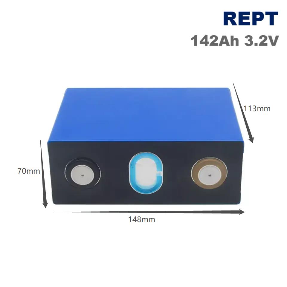 REPT 142Ah 3.2V LiFePo4 Prismatic Rechargeable Lithium Ion Battery