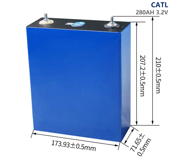 CATL 280Ah 3.2V LiFePo4 Prismatic Battery Cell Rechargeable Lithium Iron Phosphate Battery Deep ...