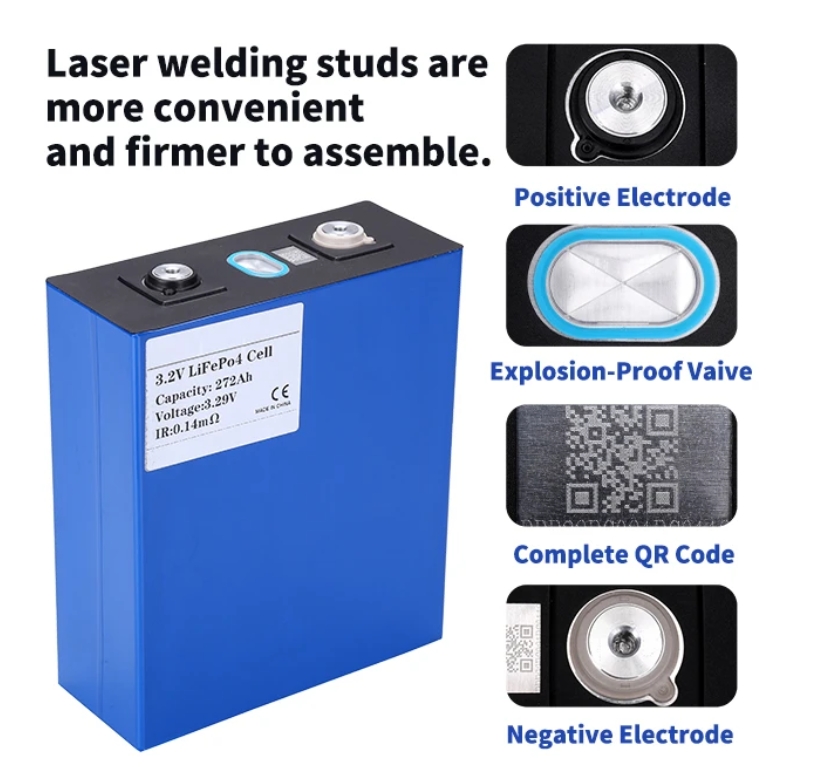 CATL 272Ah 3.2V LiFePO4 Prismatic Rechargeable Lithium Ion Battery